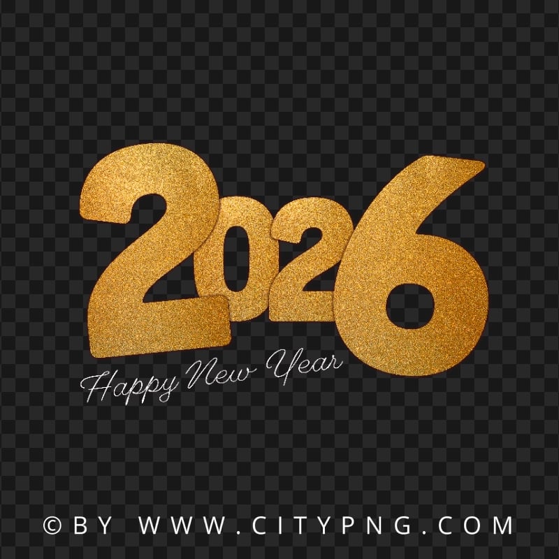 2026 Happy New Year HD Transparent Background | Citypng