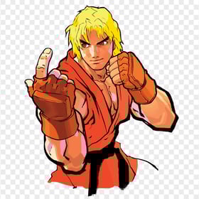 Ken Masters Street Fighter Cartoon Character PNG | Citypng