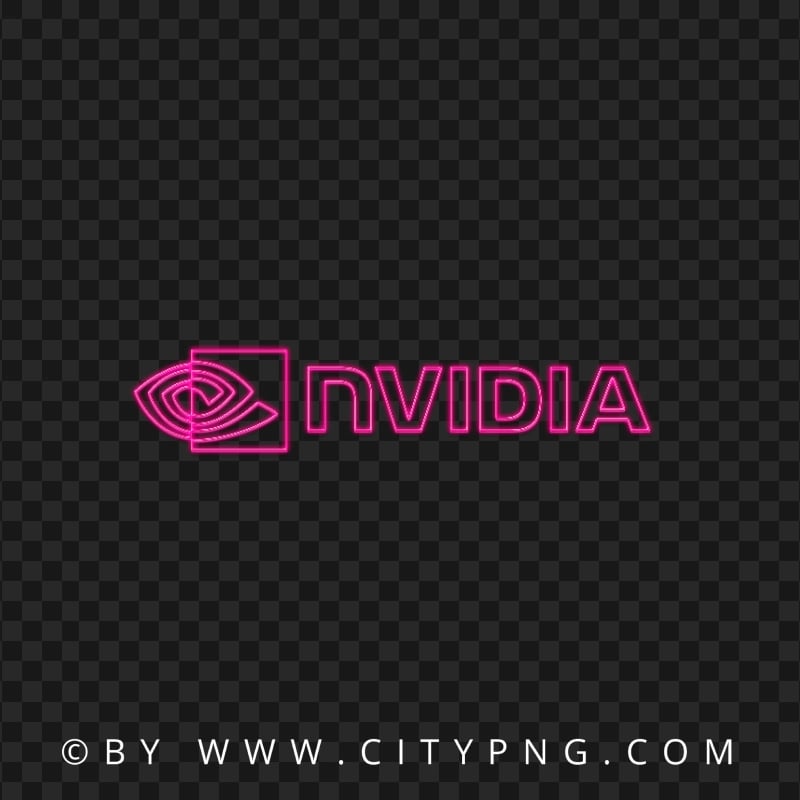 Nvidia Pink Neon Logo PNG | Citypng