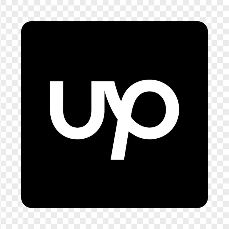 Upwork Square Black & White Logo Icon PNG | Citypng