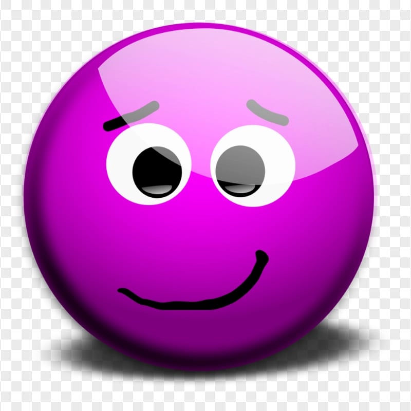 Violet Smiley Emoji Face Emoticon Feels Sick | Citypng