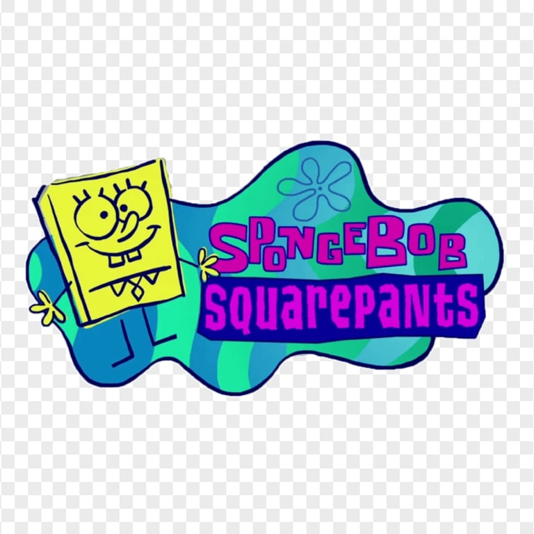 Hand Draw Spongebob Squarepants Logo PNG | Citypng
