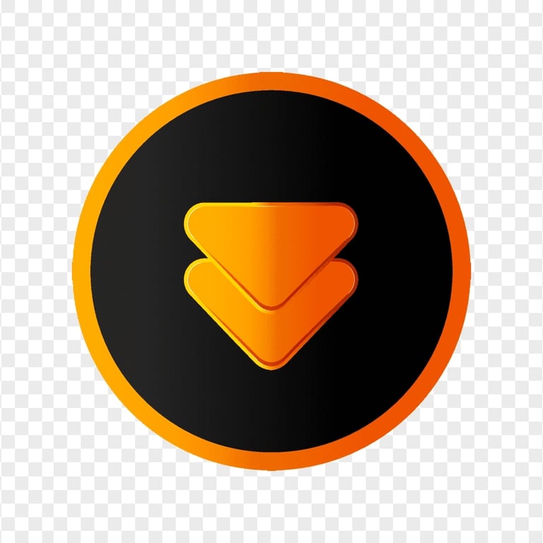 HD Circle Download Two Down Arrows Icon PNG | Citypng