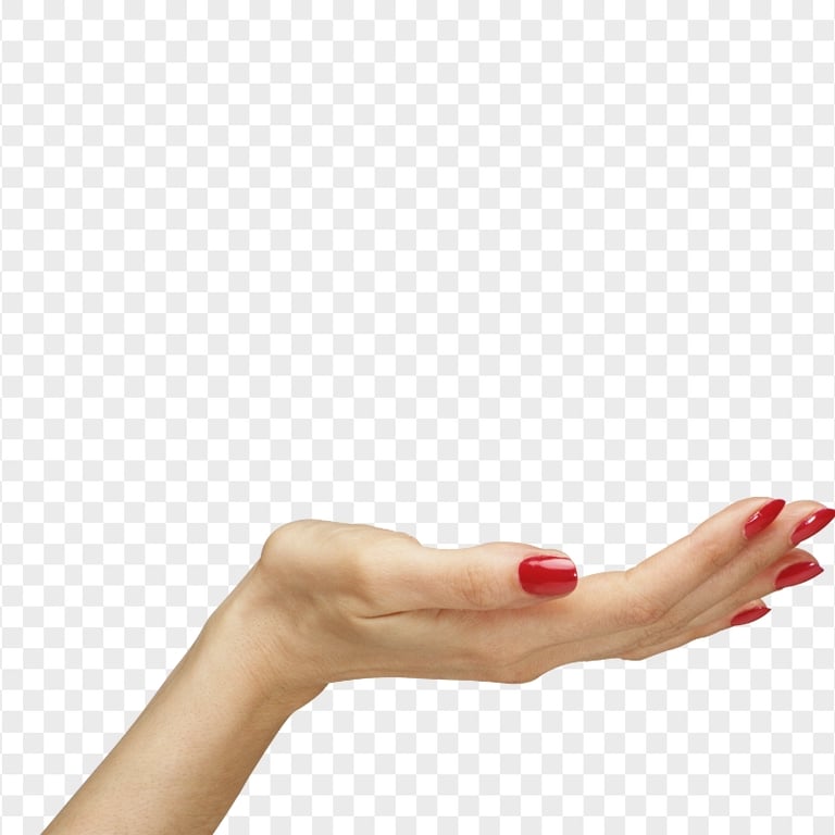 Woman Hand Red Nails Art Beauty Color | Citypng