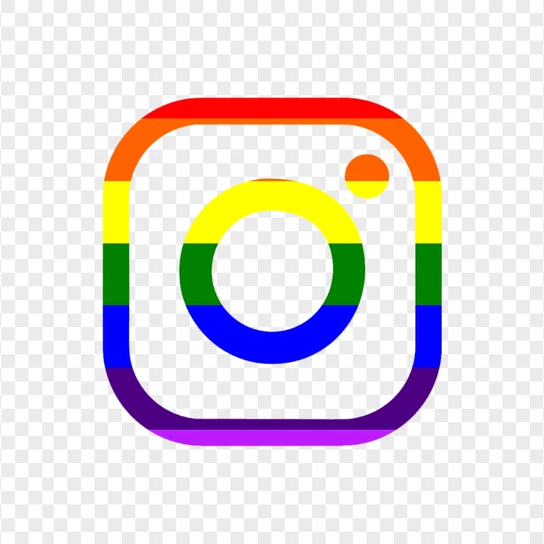 HD Instagram Rainbow Logo Icon PNG | Citypng