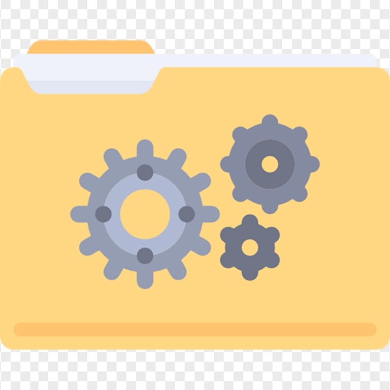 Gears Settings Folder Icon PNG | Citypng