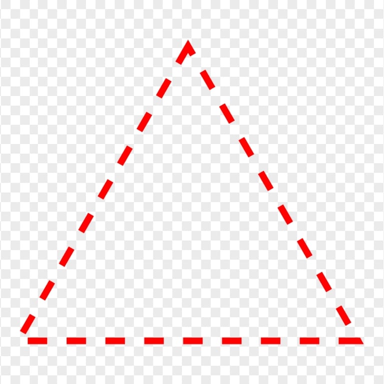 HD Black Dashed Triangle PNG | Citypng