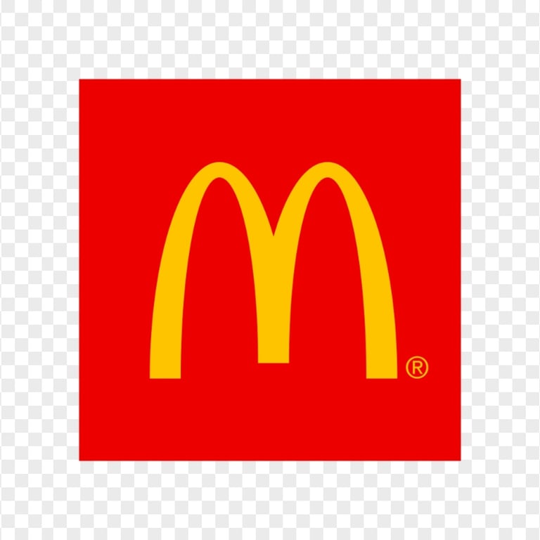 McDonalds Red & Yellow M Square Logo | Citypng