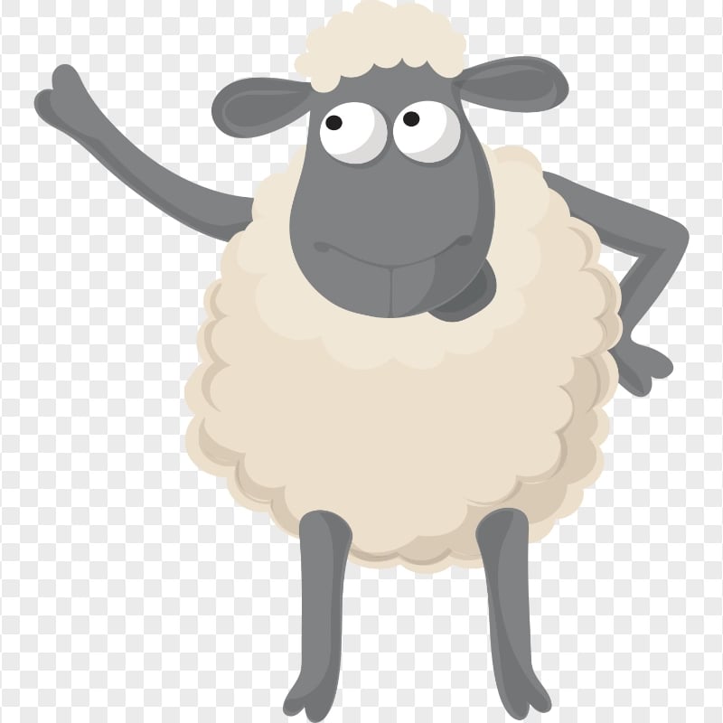 Standing Up Cartoon Sheep Illustration | Citypng