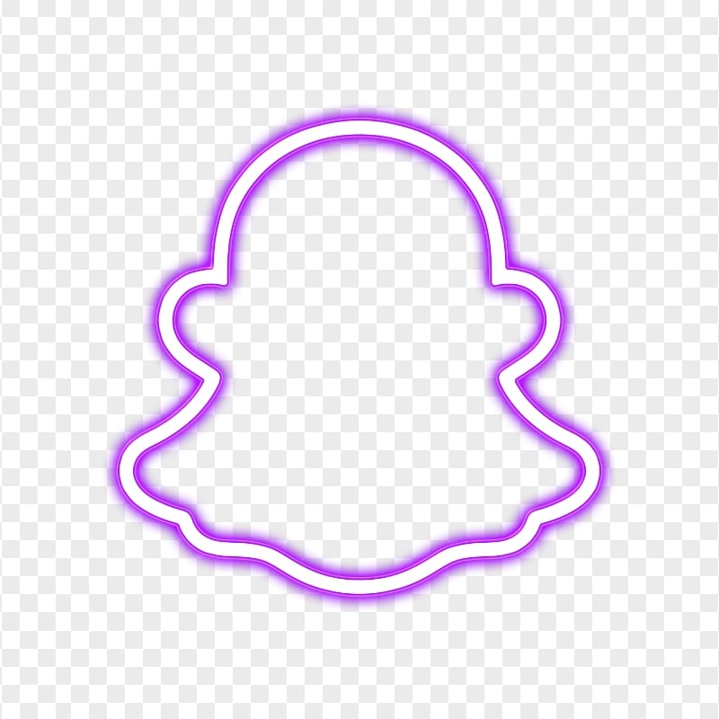 HD Purple Snapchat Neon Logo PNG | Citypng