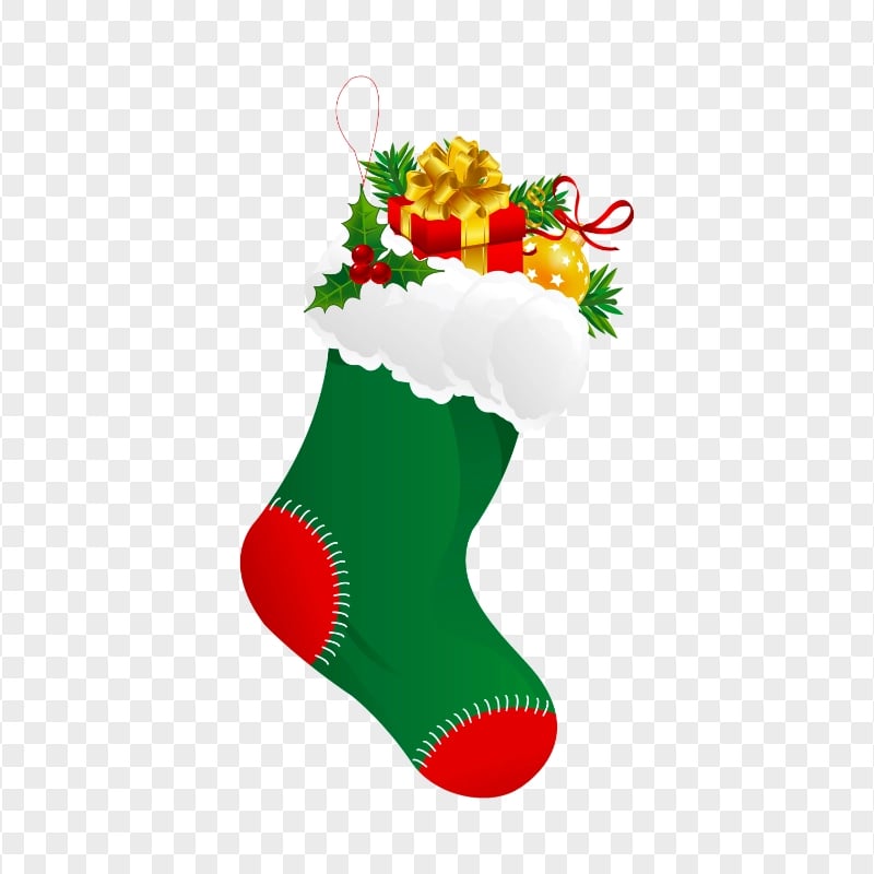 Cartoon Vector Christmas Socks With Gifts PNG Image | Citypng