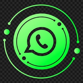 HD Red Outline Whatsapp Wa Round Circle Logo Icon PNG | Citypng