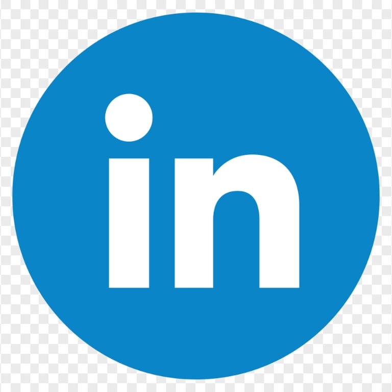 HD Vector Blue Linkedin Round Icon PNG | Citypng