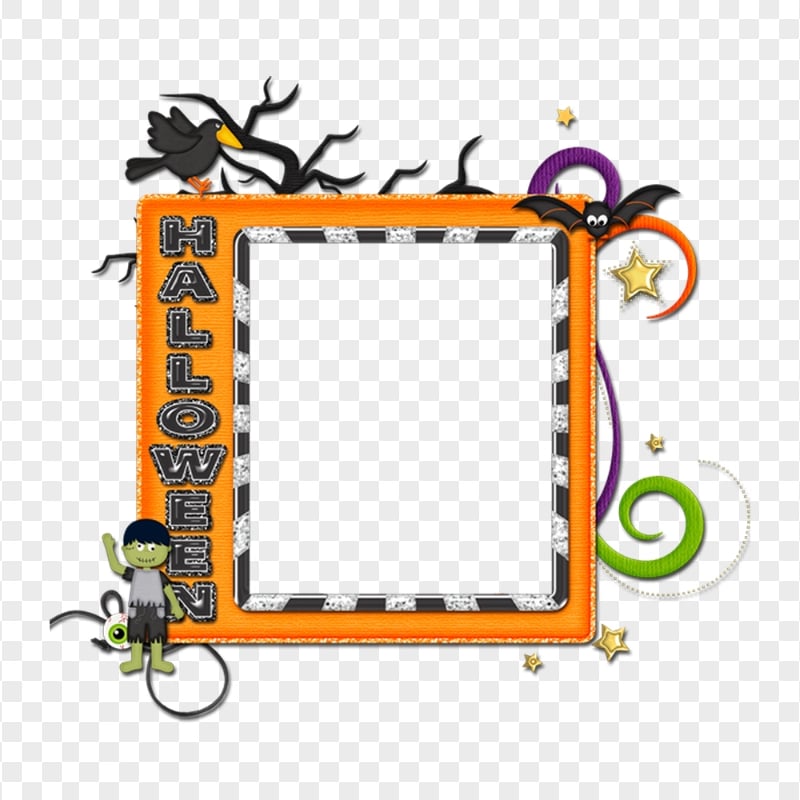 Cartoon Halloween Photo Frame PNG IMG | Citypng