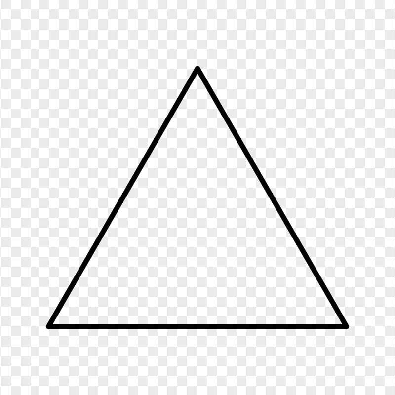 PNG Outline Triangle Black Border | Citypng