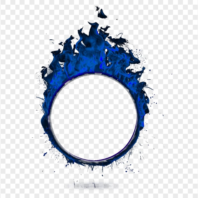 HD Ring Of Blue Fire Circle PNG | Citypng
