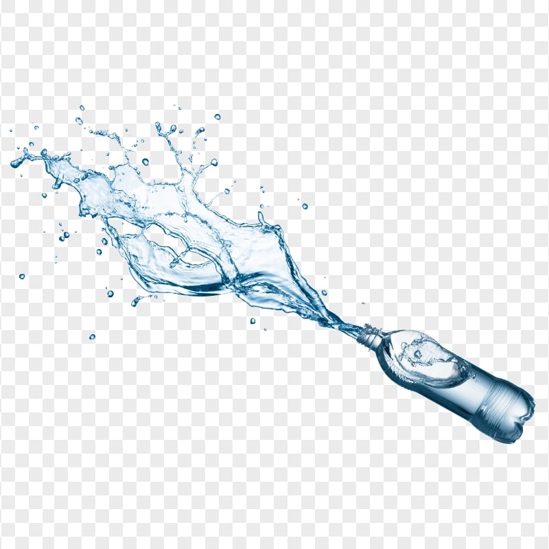 HD Plastic Bottled Water Splash PNG | Citypng