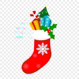Green Winter Christmas Santa Socks Vector Cartoon PNG | Citypng