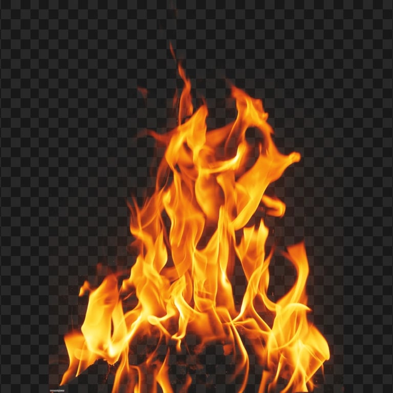 Real Flame Fire Without Smoke | Citypng