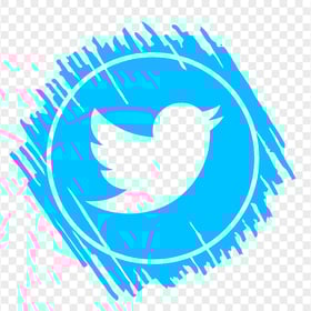 HD Twitter Bird Scribble Sketch Logo Icon PNG | Citypng
