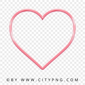HD Pink Love Heart No Background PNG | Citypng