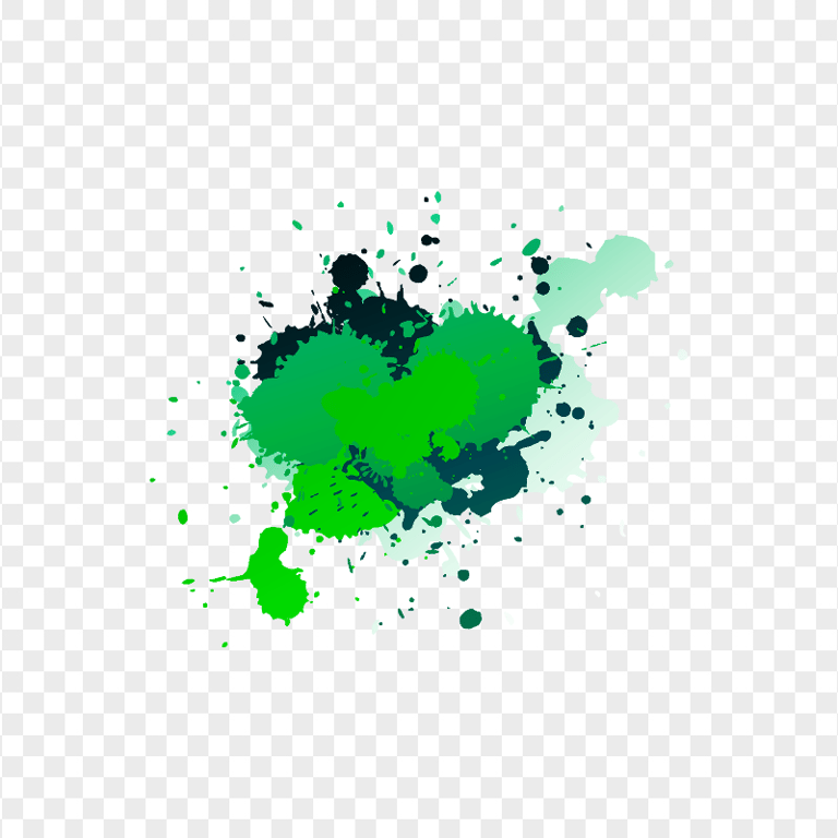 HD Green Liquid Paint Splatter Splash PNG | Citypng