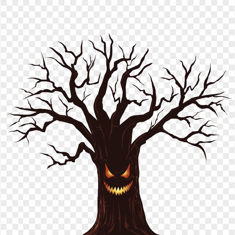 Scary Monster Spooky Halloween Illustration Tree HD PNG | Citypng