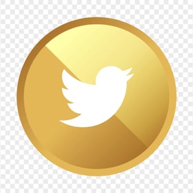 HD Gold Texture Round Twitter Icon PNG | Citypng