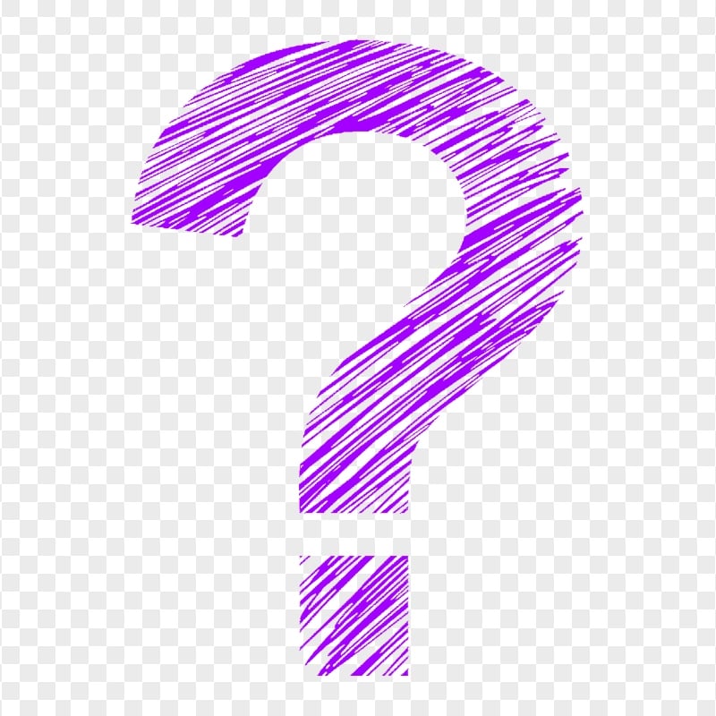 HD Purple Scribble Question Mark Sign PNG | Citypng