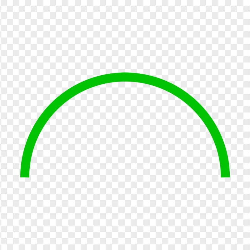 Half Semi Circle Border Green Frame PNG | Citypng