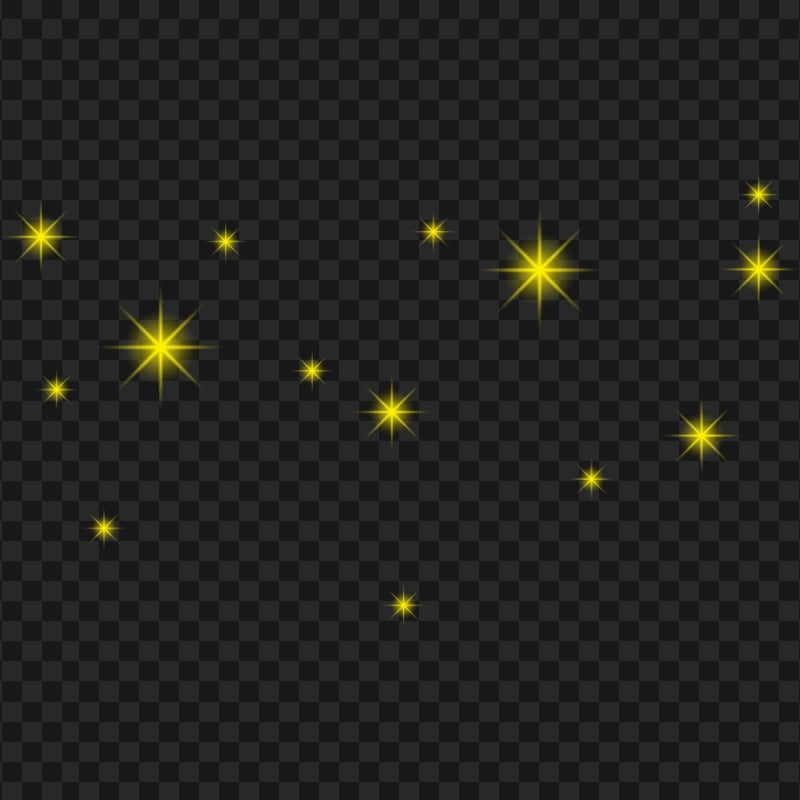 Yellow Stars Sparkle Background PNG | Citypng