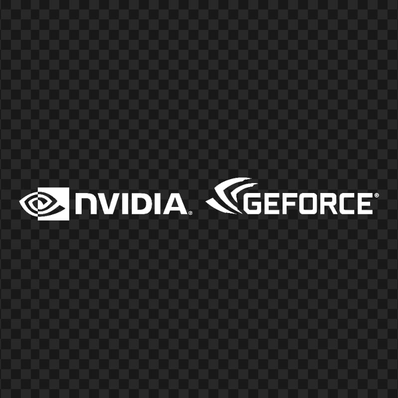 Nvidia And Geforce White Logos PNG | Citypng
