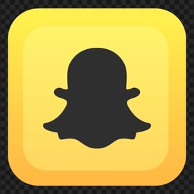 HD Snapchat Square Luxury Black & Gold Logo Icon PNG | Citypng