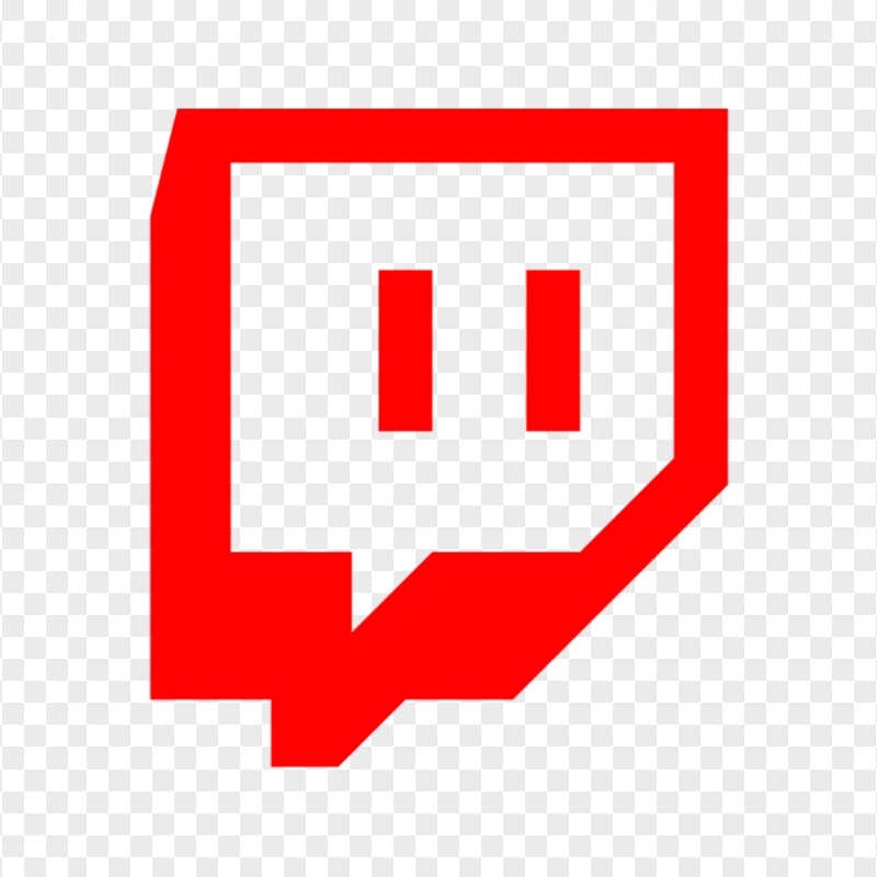 HD Red Twitch TV Logo Icon Transparent Background PNG | Citypng
