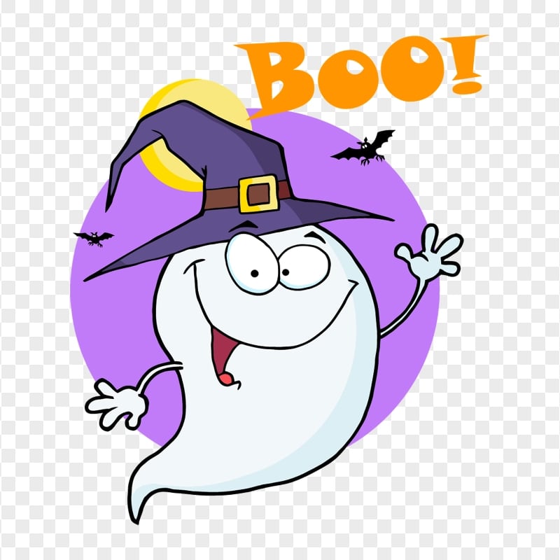 Halloween Clipart Ghost Boo Witch Hat PNG | Citypng