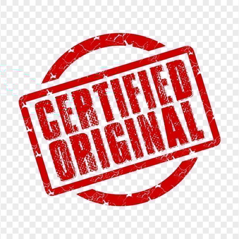 HD Certified Original Red Stamp PNG | Citypng