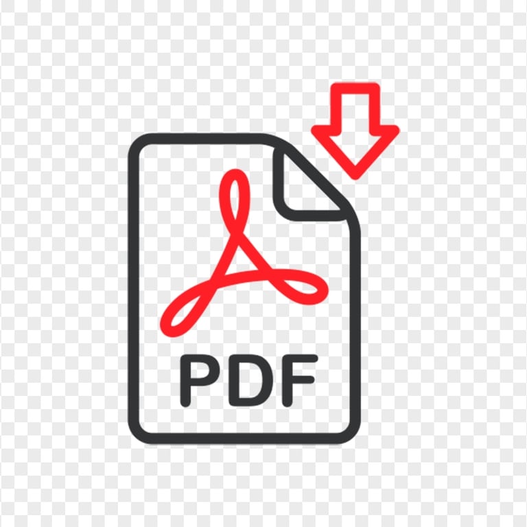 PDF File Document Red Icon | Citypng