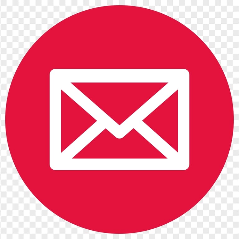 PNG Round Email Red Icon Symbol | Citypng
