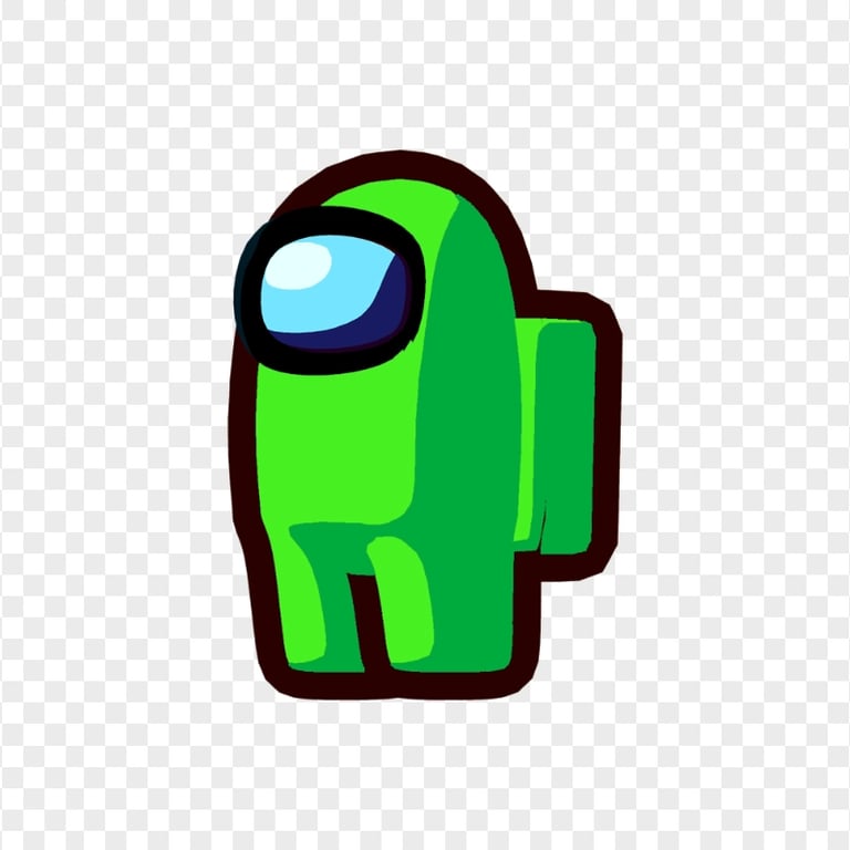 HD Lime Light Green Among Us Character PNG | Citypng