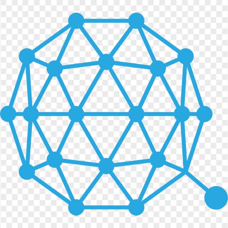 HD Blue Blockchain Icon PNG | Citypng