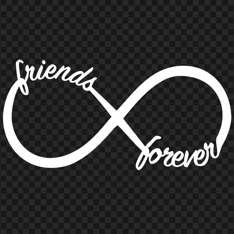 Friends Forever White Infinity Sign Symbol FREE PNG | Citypng