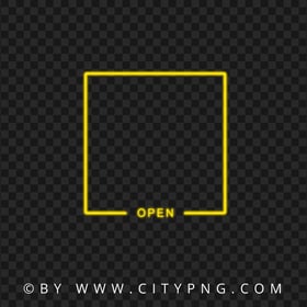 Yellow Neon Frame With Guitar Shape FREE PNG | Citypng