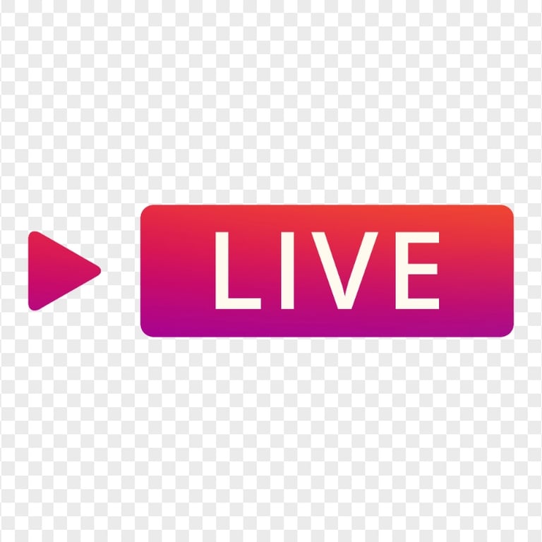 HD Live Stream Instagram Button PNG | Citypng