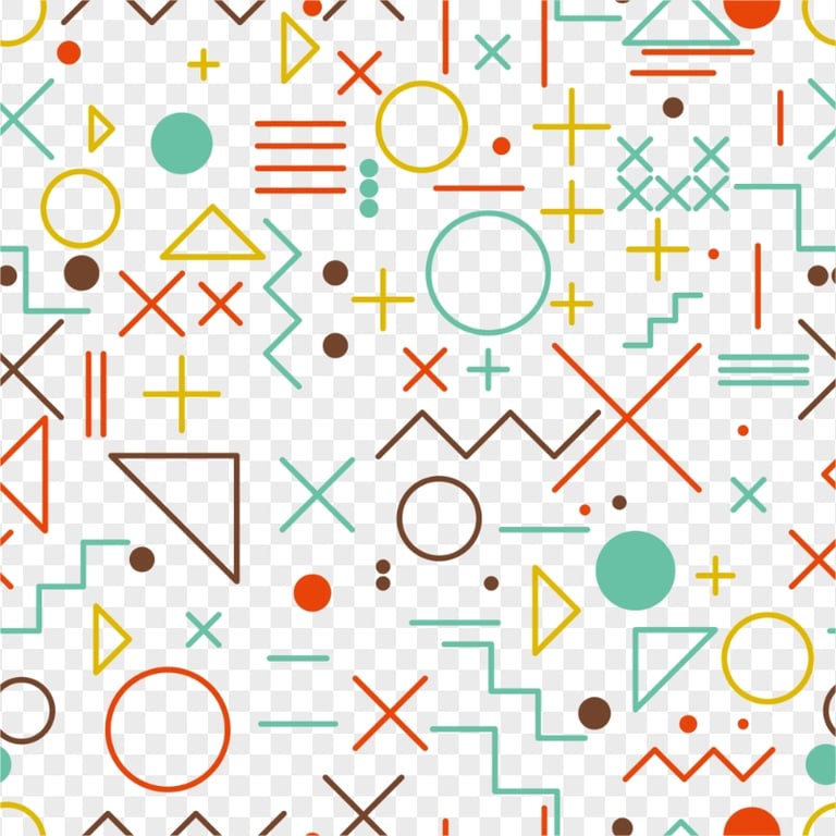 HD Colorful Geometric Shapes Pattern Background PNG | Citypng