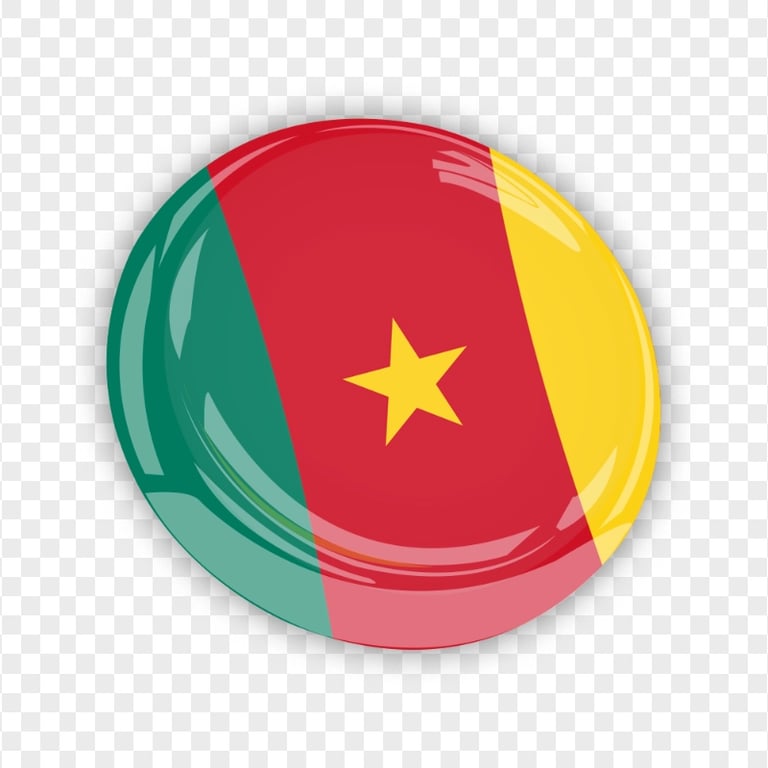 HD Cameroon Round Metal Framed Flag Icon PNG | Citypng