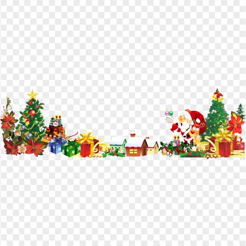 HD Christmas Illustration Elements Scene PNG | Citypng