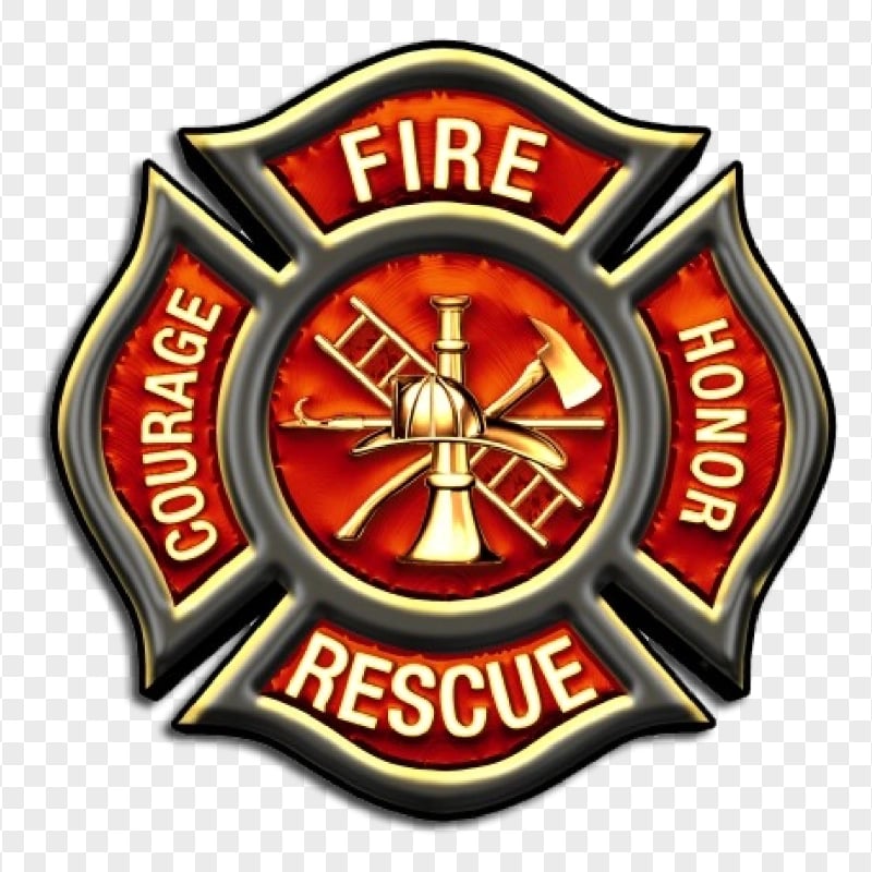 HD Fire Rescue Firefighter Department Station Logo PNG | Citypng