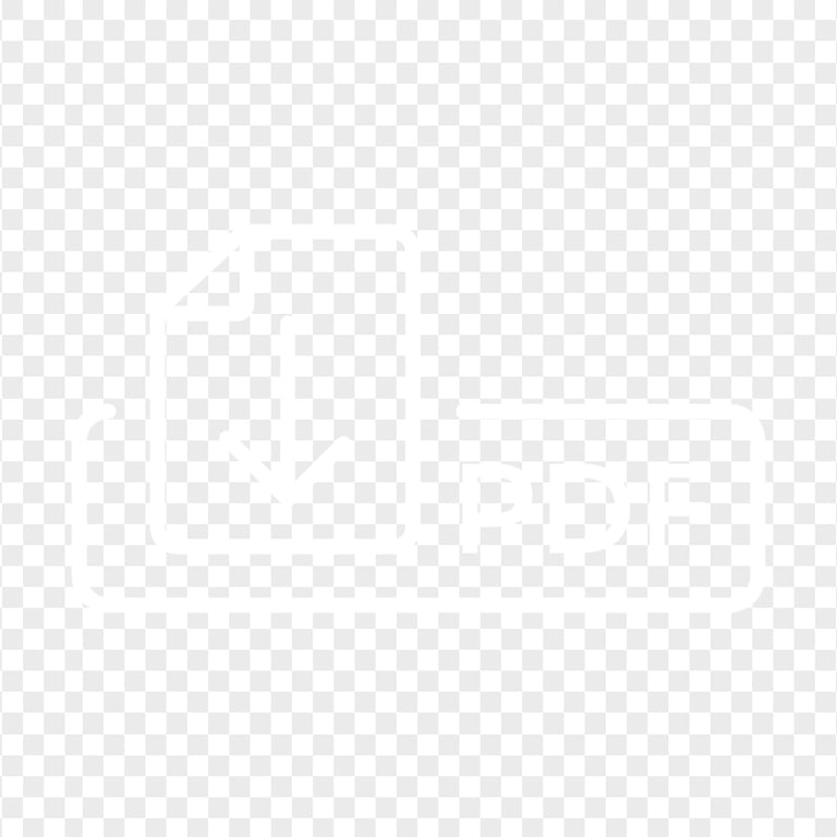 PDF Download White Outline Button Icon Logo PNG | Citypng
