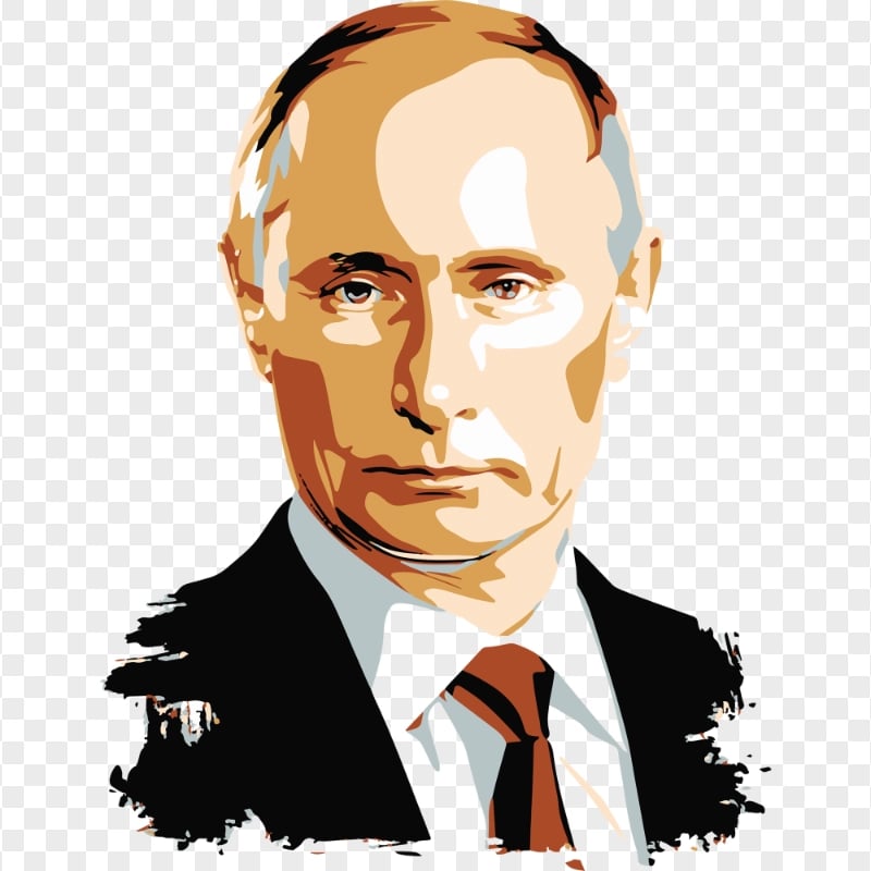 Vladimir Putin Russia President Portrait Artwork | Citypng