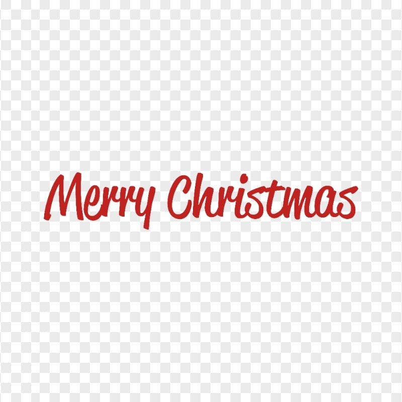 HD Merry Christmas Red Text Transparent Background | Citypng